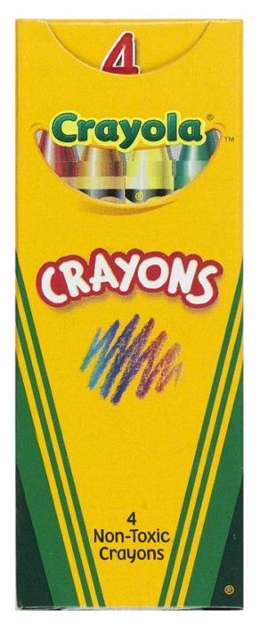 4 Count Crayola Crayons Box