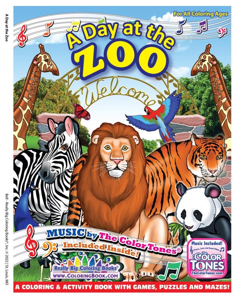 Zoo Animals Coloring Book 8.5 x 11