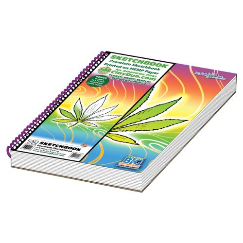 Big Leaf Hemp 72 Sheet Premium Sketchbook 9” x 12” - ColoringBook.com ...
