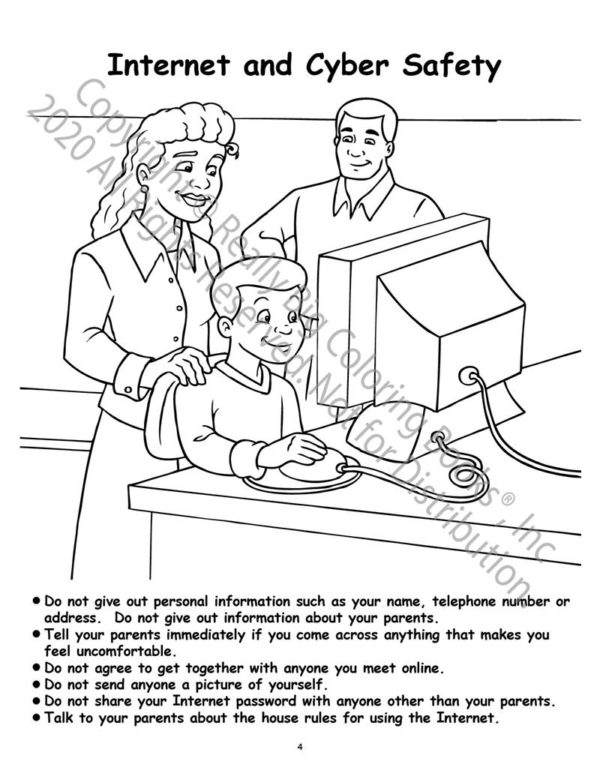 Child Safety Coloring Book