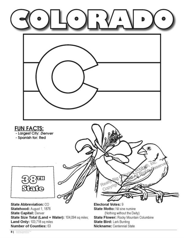 Kentucky State Coloring Book - Really Big Coloring Books