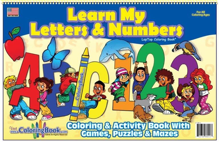 ABC-123 Letters Numbers Coloring Book