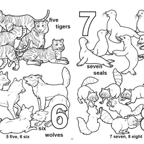 ABC-123 Letters Numbers Coloring Book