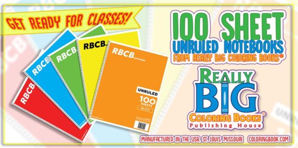 Unruled Notebooks 100 Sheet BLUE