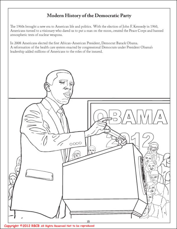 President Obama Vice President Biden Coloring Book