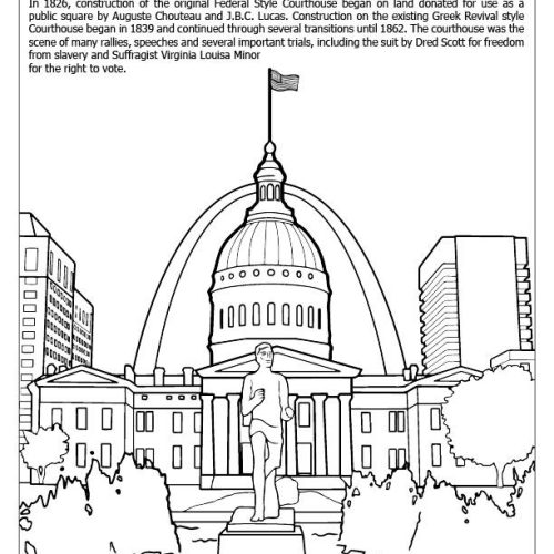 Coloring in Saint Louis Coloring Book