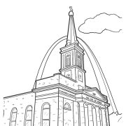 Saint Louis Coloring Book 12 x 18