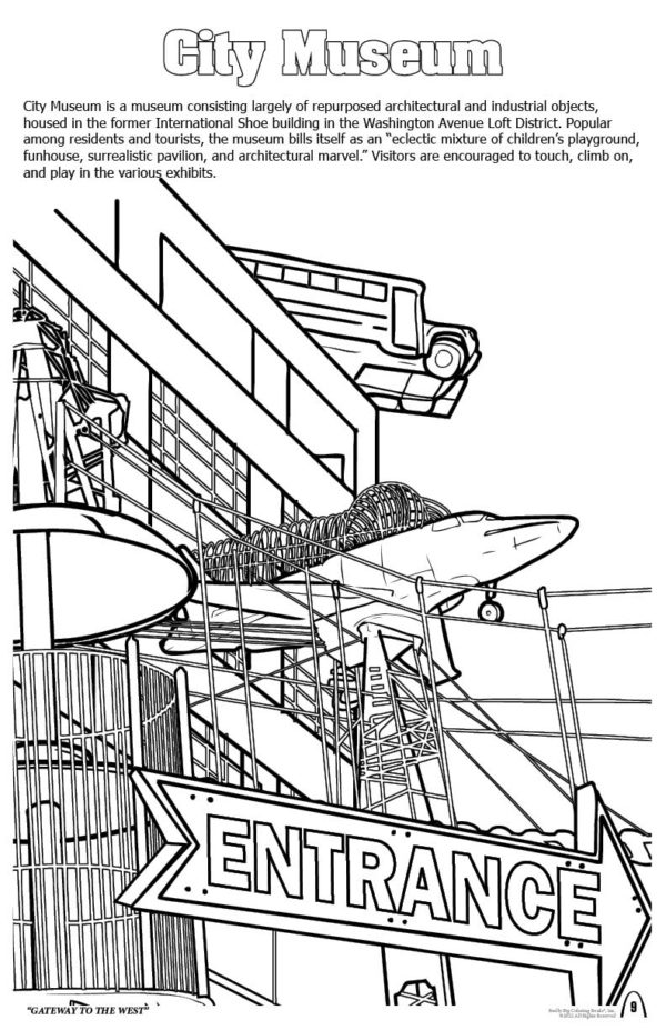 Saint Louis Coloring Book 12 x 18