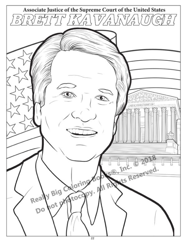 United States Supreme Court Coloring Book 8.5 x 11