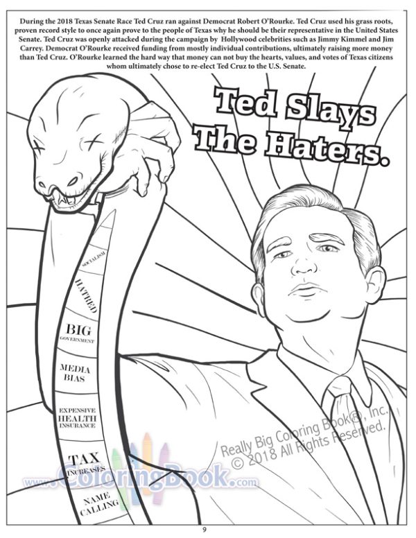 Texas Ted Cruz Coloring Book volume 2