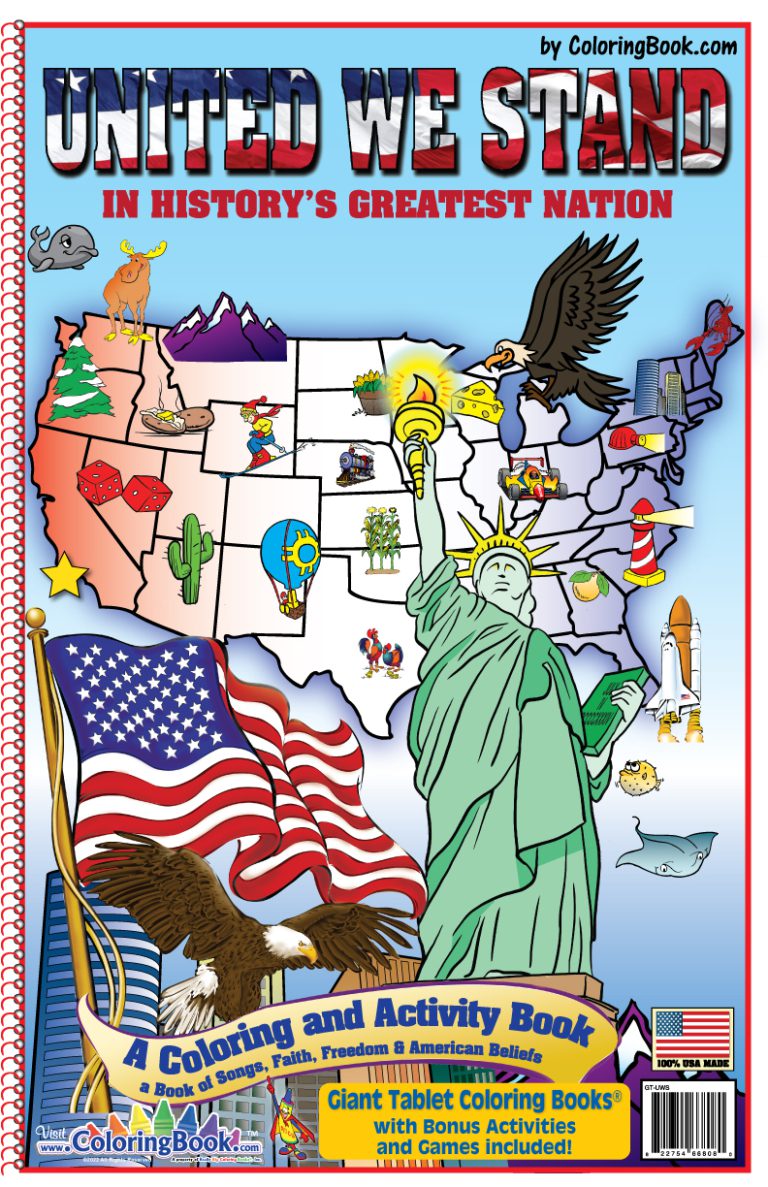United We Stand Coloring Book 12 x 18