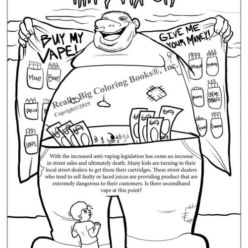 Vaping is Bad Coloring Book 8.5 x 11