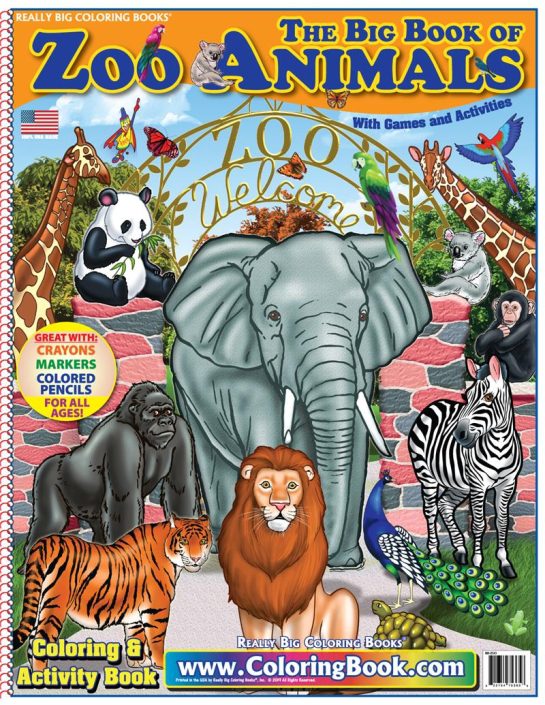 Zoo Animals Coloring Book