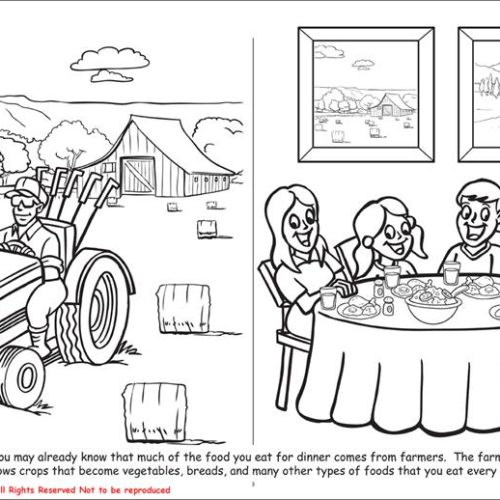 All About Agriculture Coloring Book 17 x 11