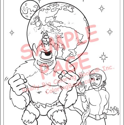 Aliens and Monsters Coloring Book 12 x 18