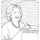 Hillary Clinton Coloring Book Comic 8.5 x 11