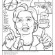 Hillary Clinton Coloring Book Comic 8.5 x 11