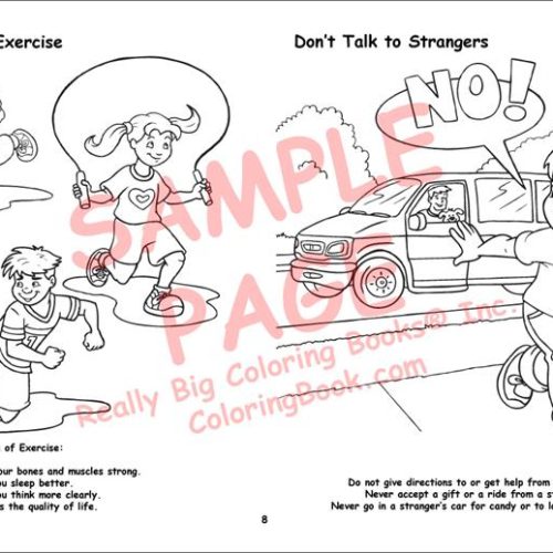 Child Safety Coloring Book 17 x 11