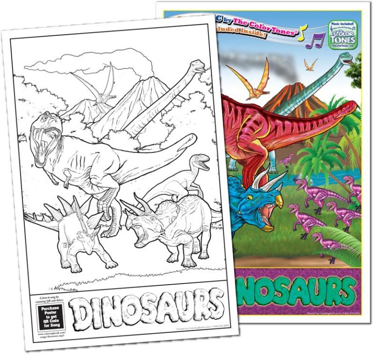 Zoo Animals 2 Colorable Posters with "At the Zoo" Song 12" x 18 ...