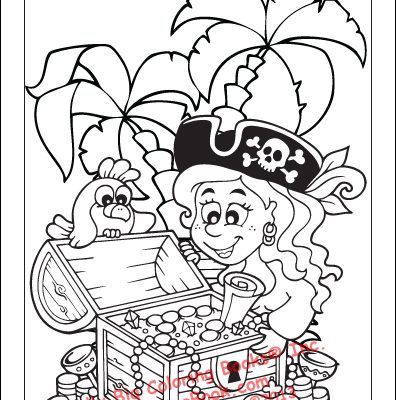 Pirates 5.5 x 8.5 - ColoringBook.com | Really Big Coloring Books®
