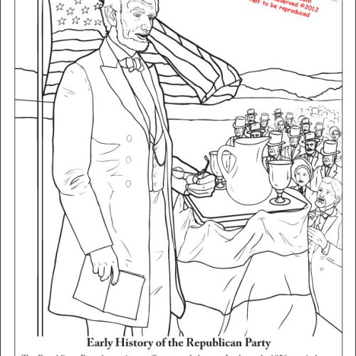 The Republican Party Coloring Book 8.5 x 11