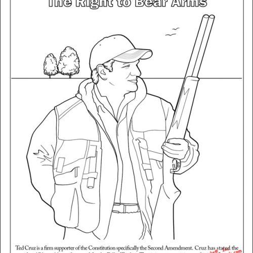 Ted Cruz to the Future Coloring Book 8.5 x 11