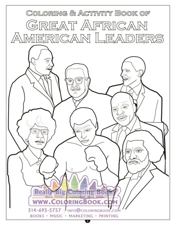 African American Leaders 2 Imprint Coloring Book