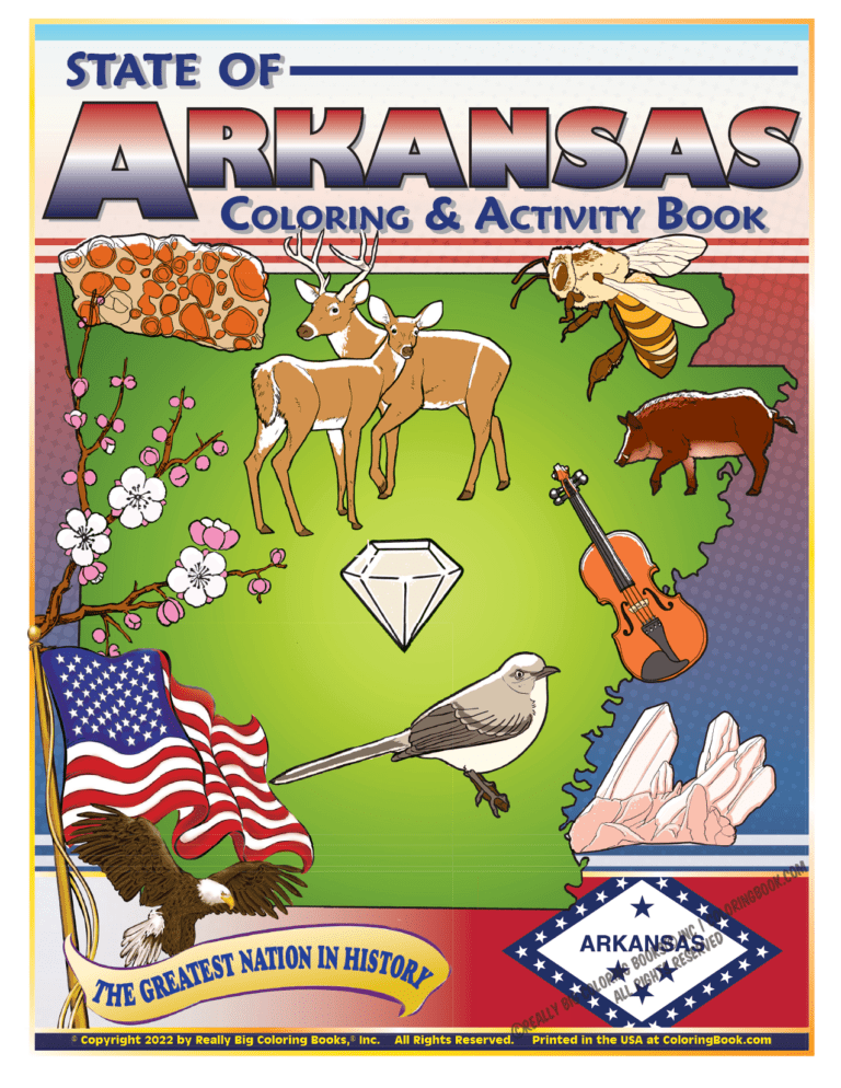 Arkansas State Coloring Book - Really Big Coloring Books®