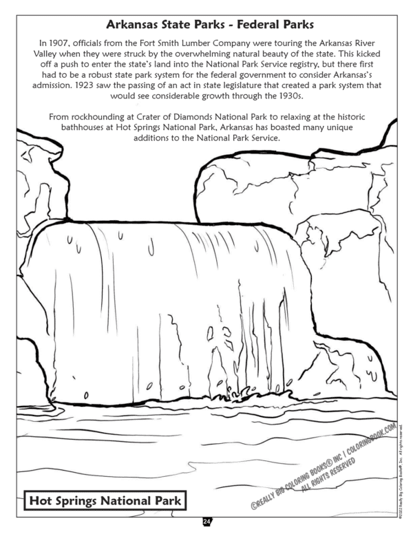 Arkansas State Coloring Book