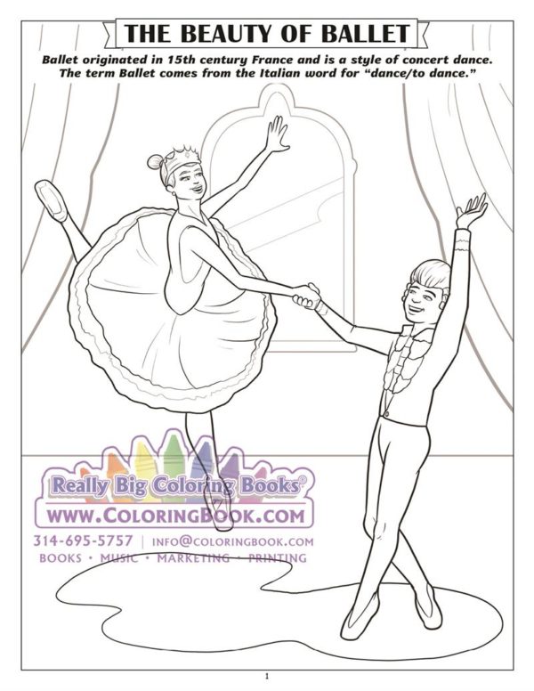 Ballet Imprint Coloring Book