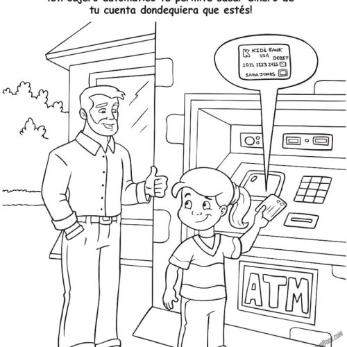 Libro de Colorear y Actividades de Dinero Imprintable