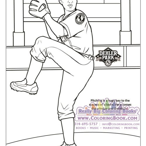 Baseball Imprint Coloring Book