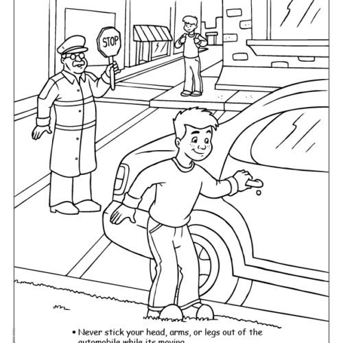 Child Safety Imprint Coloring Book