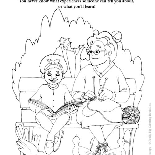 Community Service Imprint Coloring Book