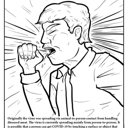 Coronavirus Imprint Coloring Book