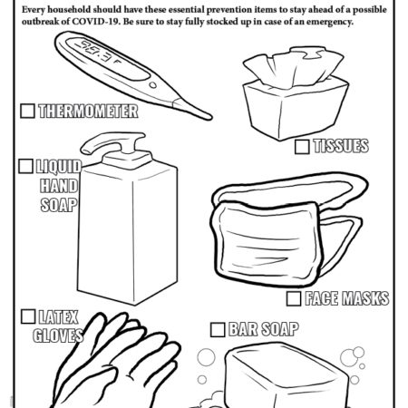 Coronavirus Imprint Coloring Book