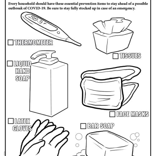 Coronavirus Imprint Coloring Book