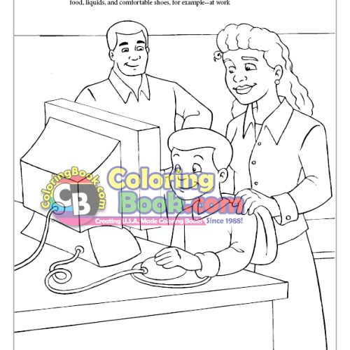 Earthquake Preparedness Imprint Coloring Book