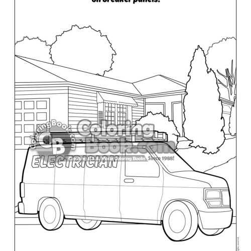 Electrician Imprint Coloring Book