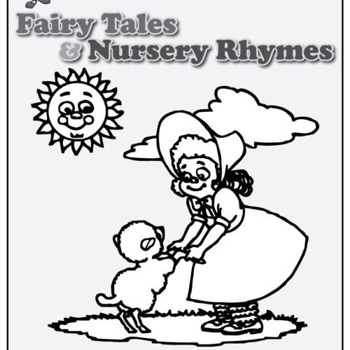 Fairy Tales Nursery Rhymes Big Coloring Book 12 x 18