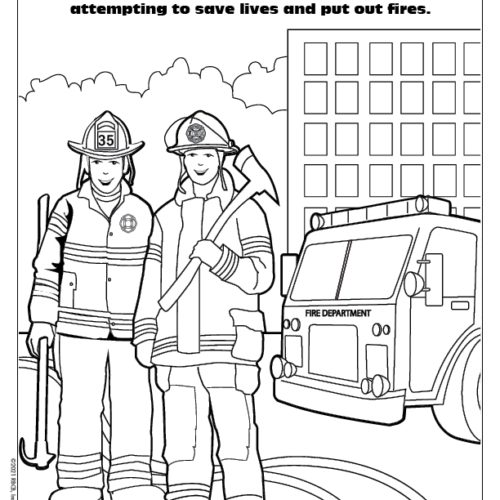 First Responders ColoringBook.com | Really Big Coloring Books®