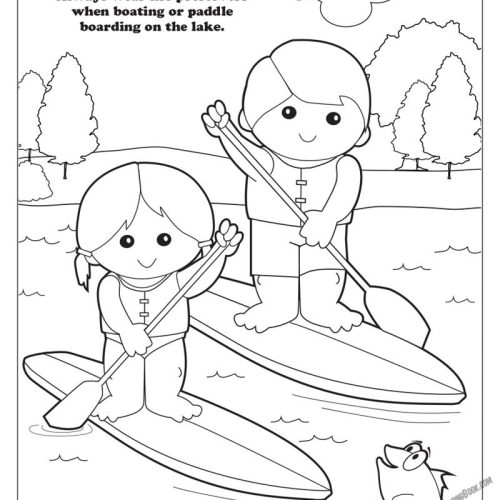 Grand River Dam - Water Safety Coloring Book - ColoringBook.com ...