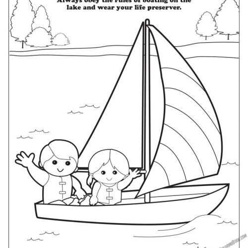 Grand River Dam - Water Safety Coloring Book - ColoringBook.com ...