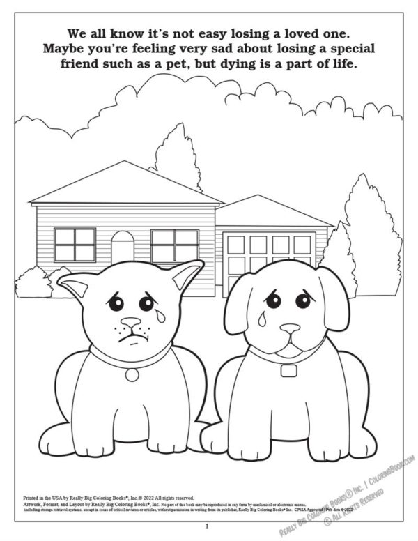 Grieving and Loss Imprint Coloring Book