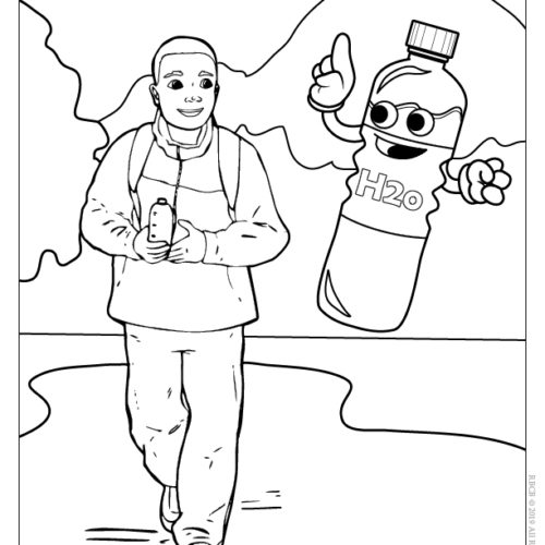 Health Nutrition and Exercise Imprint Coloring Book