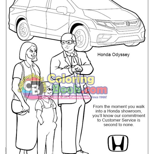 Honda Imprint Coloring Book