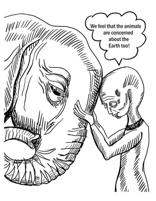 The Infinite Voice Project Official First Contact Coloring Book