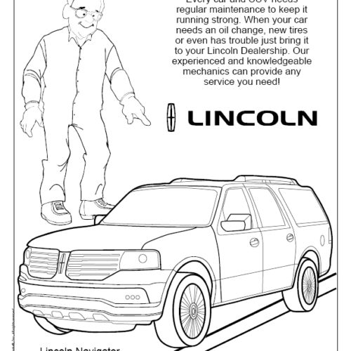 Lincoln Imprint Coloring Book