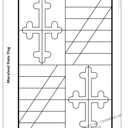 Maryland State Coloring Book 8.5 x 11 - Really Big Coloring Books