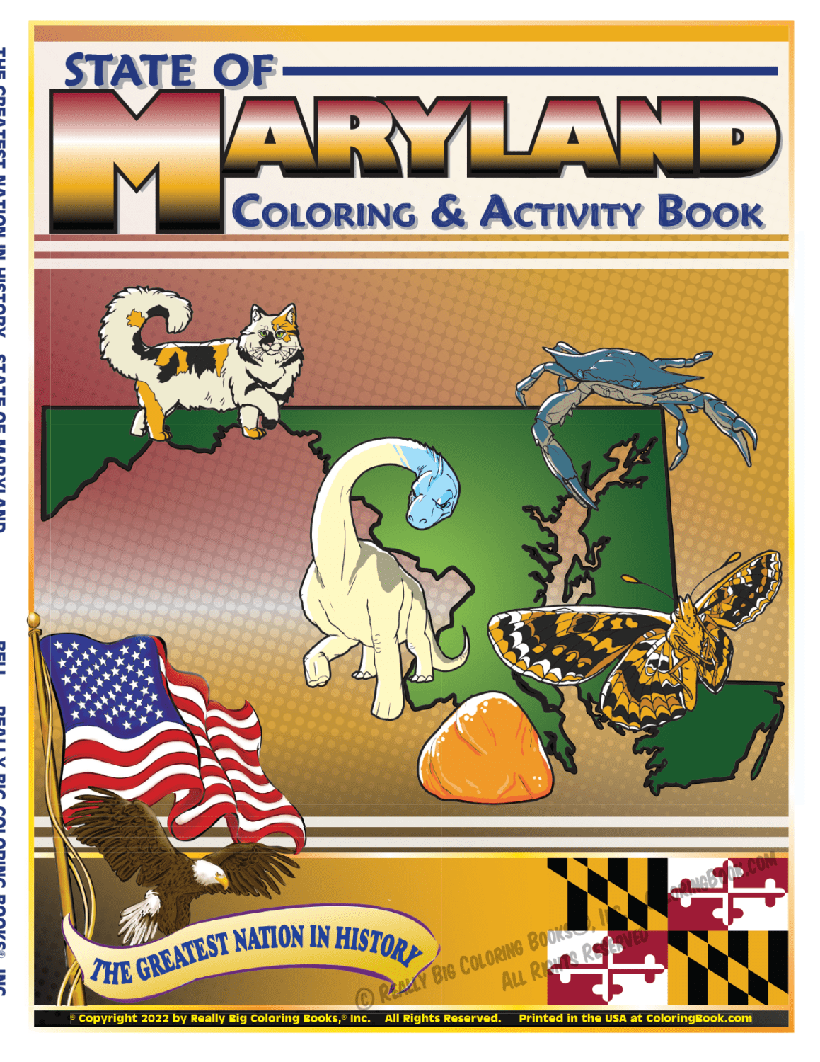 Maryland State Coloring Book 8.5 x 11 - Really Big Coloring Books®